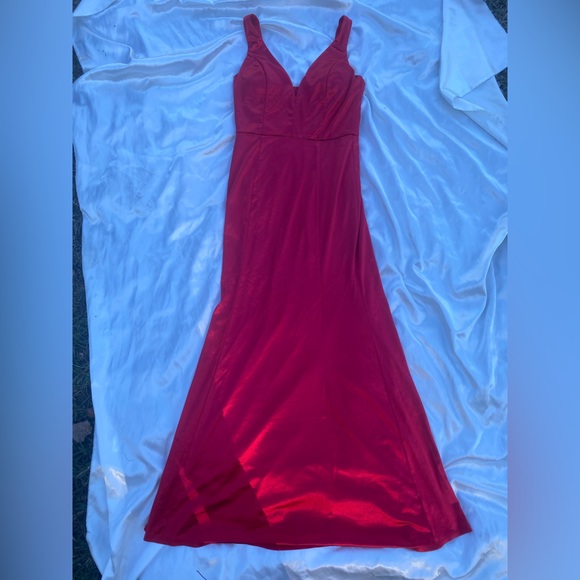Crystal Doll | Dresses | Crystal Doll Red Gown Prom Dress | Poshmark